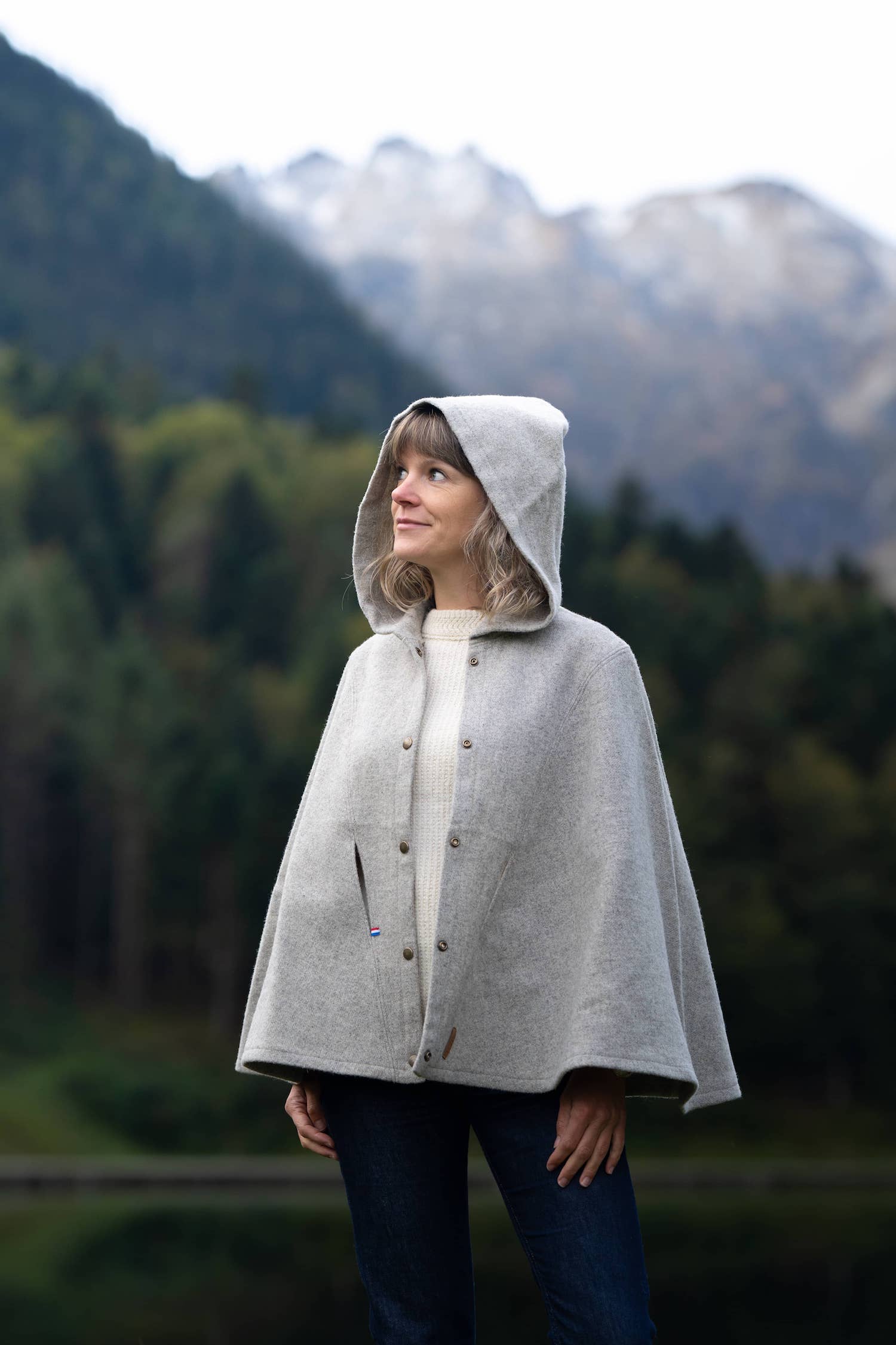 Wool Capes for Women in French or recycled wool - Maison Izard