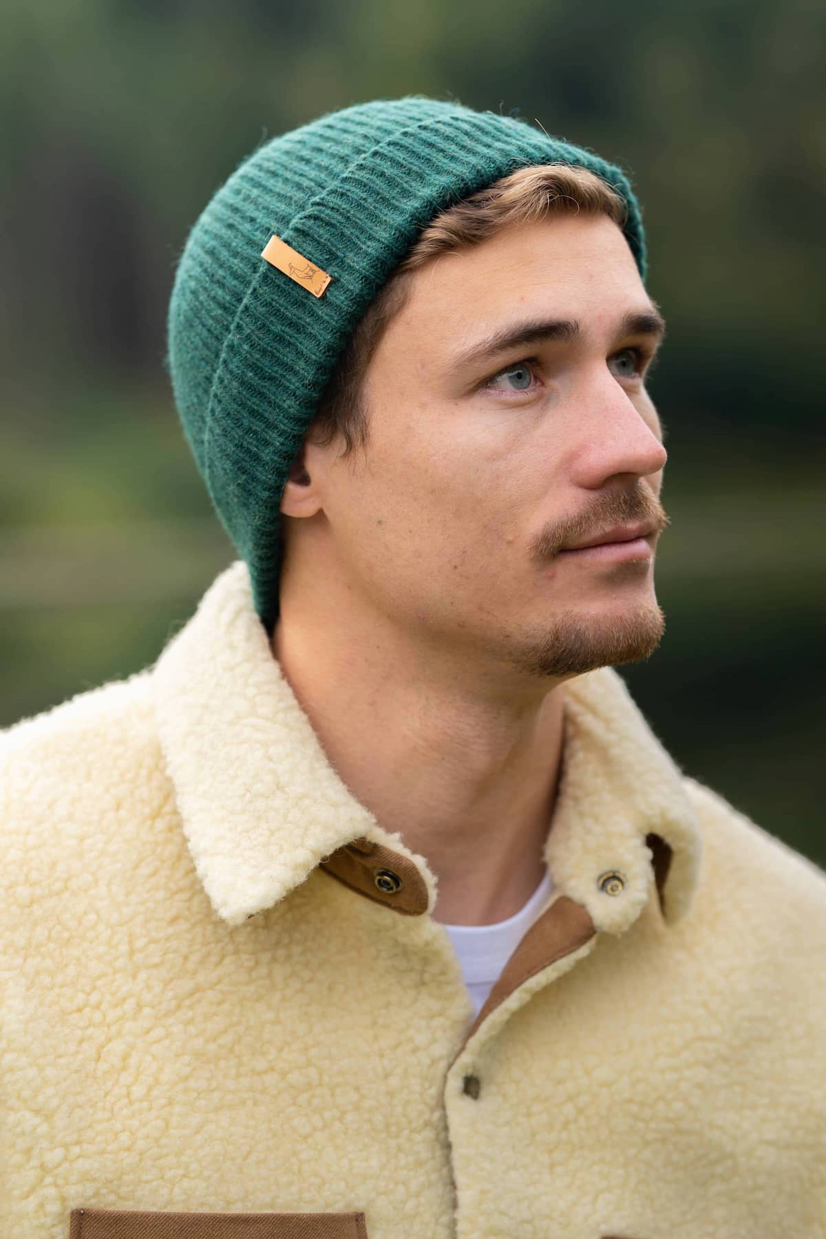 Bonnet Laine Vert Sapin - Mixte - Made in France